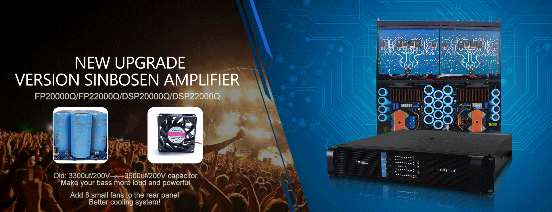 Sinbosen Amplifier Manufacturer: FP22000Q FP20000Q FP10000Q FP14000 Manufacture Professional ...